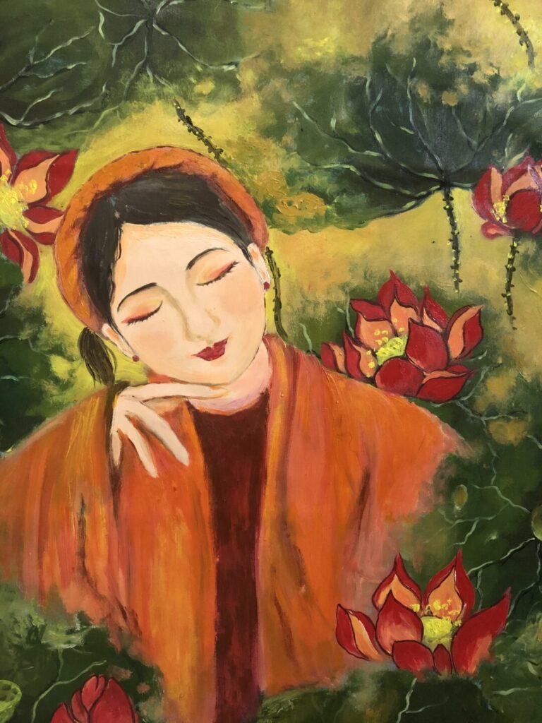 Nàng sen 07 - Tranh Hoa Sen