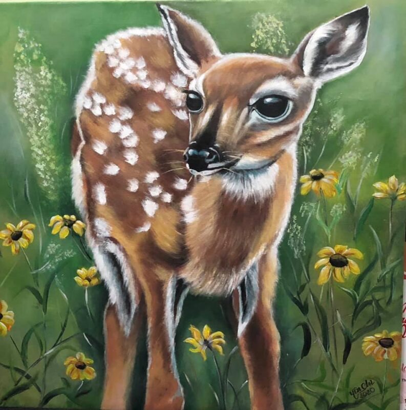 Nai Con - Tranh Nghệ Thuật